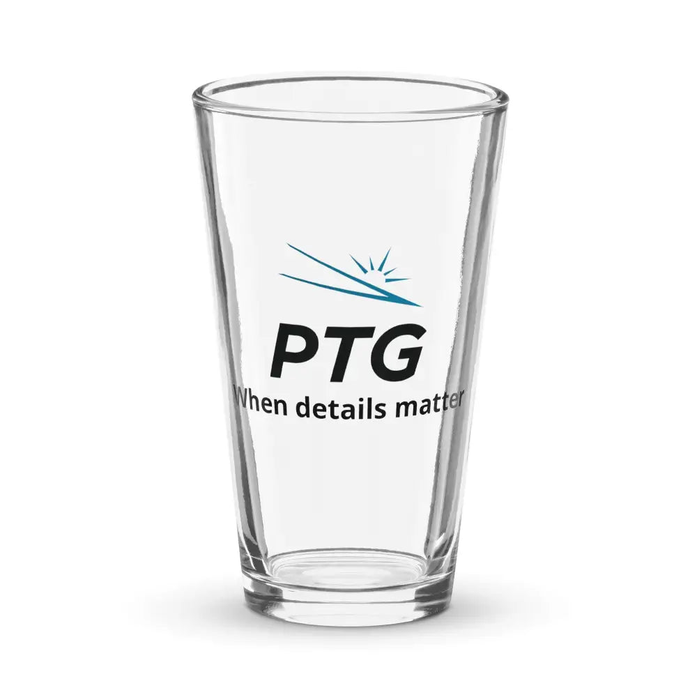 Private Technology Group - Shaker pint glass